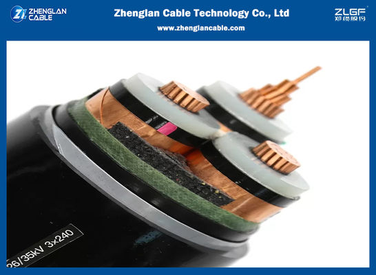 XLPE 기갑 전선 CU/XLPE/CTS/STA/SWA/PVC 11kV 12kV 15kV 22kV 33kV IEC60502-2